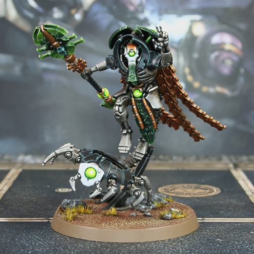 Necron Cryptek (Sautekh Dynasty) by RookieBrushes | Paint Pad