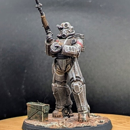 NCR Heavy Trooper (Wasteland Warfare) by notatadbad | Paint Pad