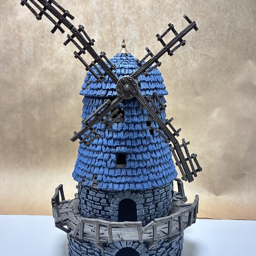 Blue Roof Windmill by Exploderik | Paint Pad