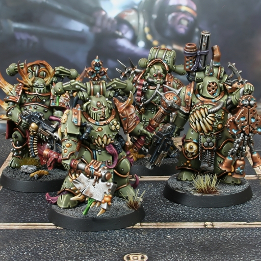 Death Guard Plague Marines by RookieBrushes | Paint Pad