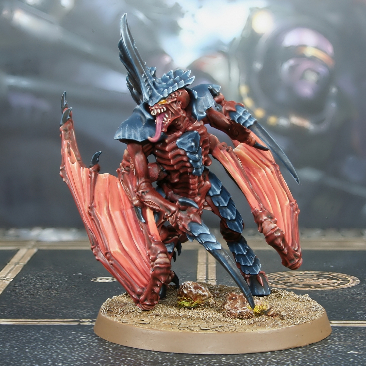 Hive Fleet Behemoth Winged Tyranid Prime By RookieBrushes Paint Pad Hive Fleet Behemoth Winged Tyranid Prime By RookieBrushes Paint Pad